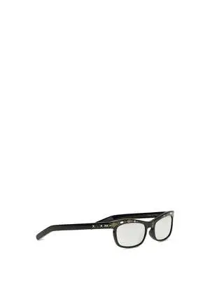 Valentino Garavani Rectangular Acetate Sunglasses With Crystal Embellishments