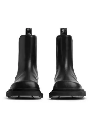 Bottega Veneta Leather Chelsea Boots With Square Toe And Lug Sole