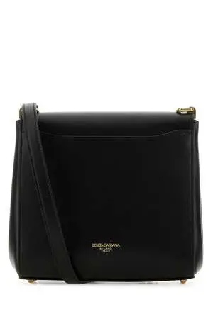 Dolce & Gabbana Leather Marlene Crossbody Bag - Black