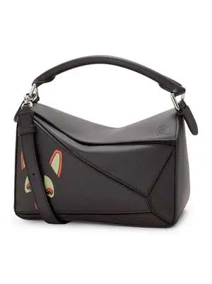 Loewe Futurist Cat" Small Puzzle Bag In Calfskin - Multicolor