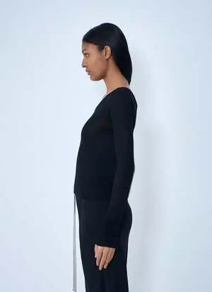 Rick Owens Asymmetric One-shoulder Ribbed Knit Top
