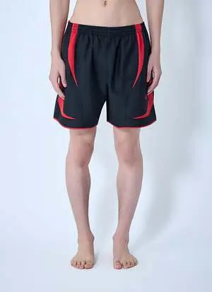 Balenciaga Soccer Swim Shorts - Black