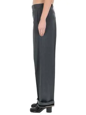 MAISON MARGIELA Tailored Wool Blend Straight Leg Pants