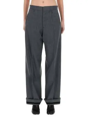 MAISON MARGIELA Tailored Wool Blend Straight Leg Pants