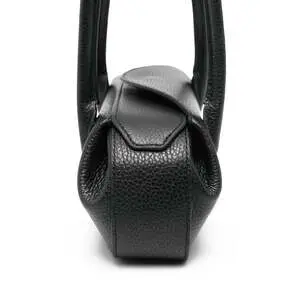 Yuzefi Leather Top Handle Bag - Black