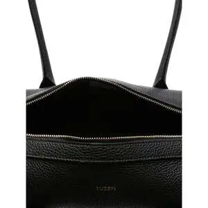 Yuzefi Leather Top Handle Bag - Black