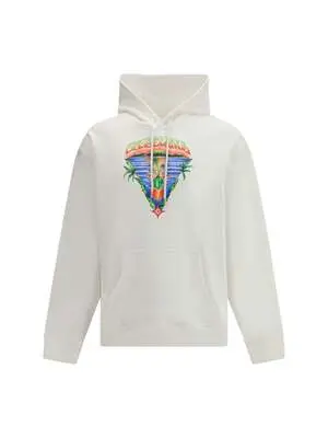 Casablanca Innocence Triangle" Graphic Print Hoodie - White