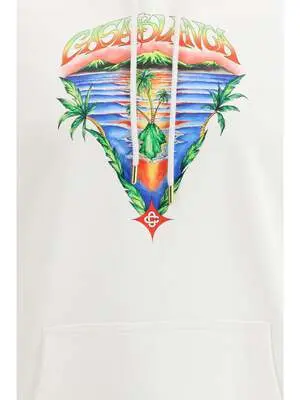 Casablanca Innocence Triangle" Graphic Print Hoodie - White