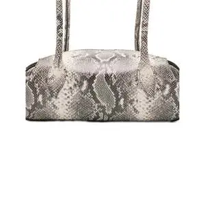 Yuzefi Ash Snakeskin Top Handle Bag