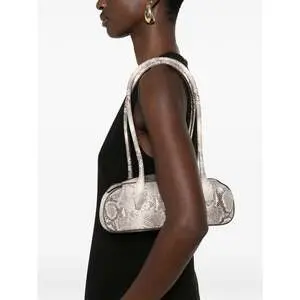 Yuzefi Ash Snakeskin Top Handle Bag