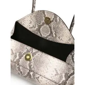 Yuzefi Ash Snakeskin Top Handle Bag