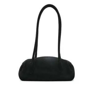Yuzefi YUZEFI Suede Shoulder Bag With Magnetic Fastening Black