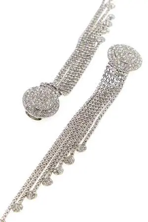 Alessandra Rich Embellished Crystal Chandelier Earrings