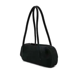 Yuzefi Suede Top Handle Bag - Black