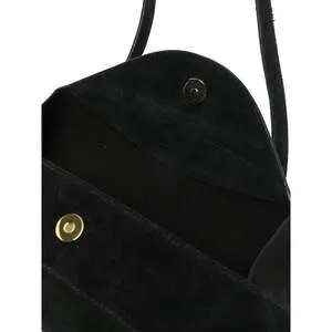 Yuzefi Suede Top Handle Bag - Black
