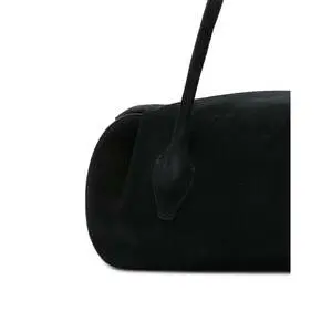 Yuzefi Suede Top Handle Bag - Black