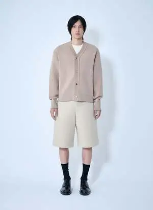 Jacquemus Le Cardigan Doppio Fine Knit V-neck Cardigan - Cream
