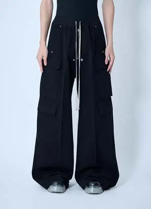 Rick Owens Jumbo Belas Double Cargo Pants - Black