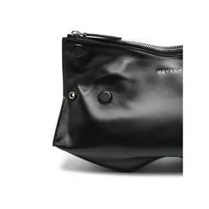 Alexander McQueen Calf Leather Clutch - Black