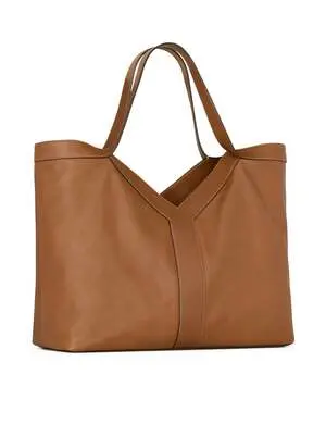 Saint Laurent Large Leather Tote Bag