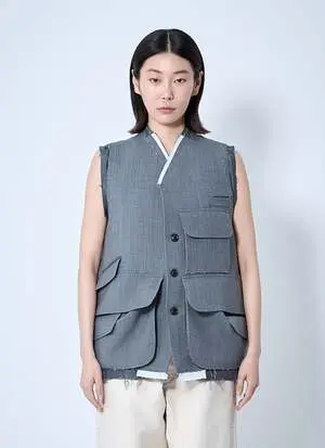 Women's Gray Vests