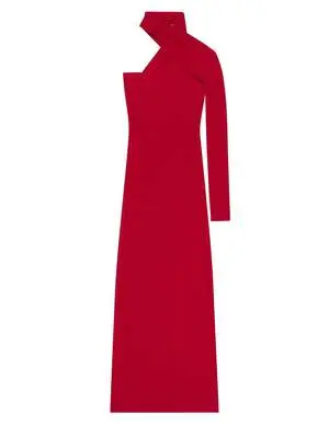 COURREGES Draped One-shoulder Dress - Red