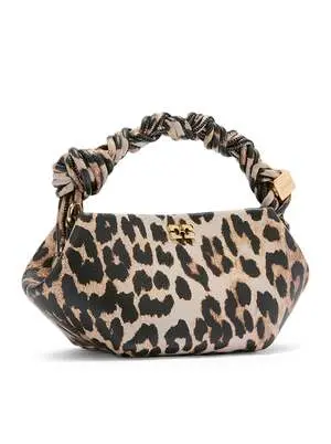 GANNI Leopard Leather Mini Bag - Multicolor