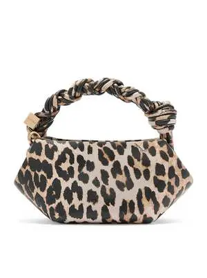 GANNI Leopard Leather Mini Bag - Multicolor