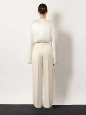 TOTEME Viscose Trousers - Cream