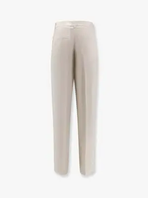 TOTEME Viscose Trousers - Cream