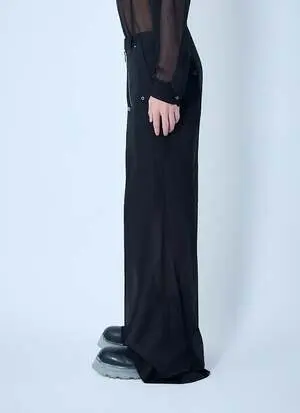 Rick Owens Tailored Wide-leg Sheer Trousers