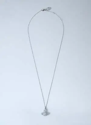 VIVIENNE WESTWOOD Valentina Orb Pendant Necklace In Brass - Silver
