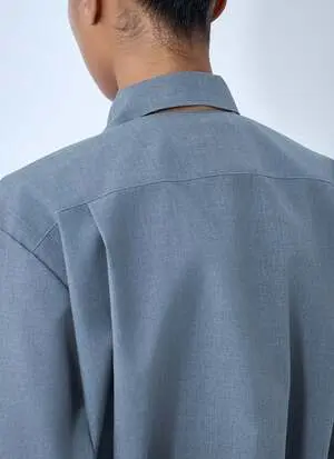 JIL SANDER Cotton Poplin Cropped Shirt