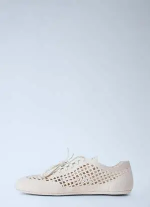 Prada Crochet Lace-up Sneakers - Multicolor