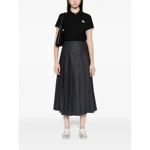 Moncler Short Sleeve Polo Shirt With Logo Patch