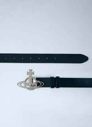 VIVIENNE WESTWOOD Orb Buckle Leather Belt