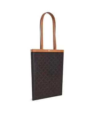 Celine Medium Flat Shopper In Triomphe Fabric - Multicolor