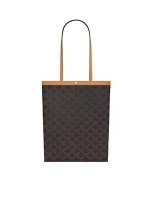 Celine Medium Flat Shopper In Triomphe Fabric - Multicolor