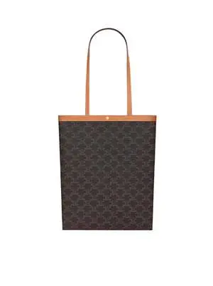 Celine Medium Flat Shopper In Triomphe Fabric - Multicolor