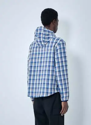 Moncler Natisone Check Hooded Jacket