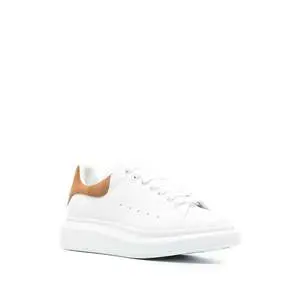 Alexander McQueen Low-top Suede Paneled Sneakers - White
