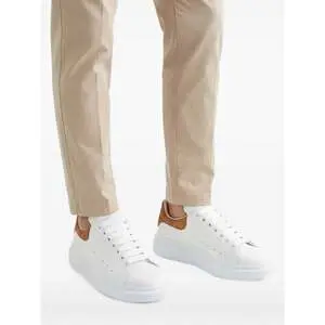 Alexander McQueen Low-top Suede Paneled Sneakers - White