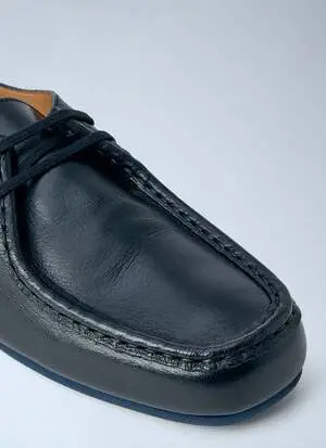 JIL SANDER Leather Moccasins With Stitched Detailing