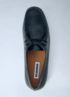 JIL SANDER Leather Moccasins With Stitched Detailing