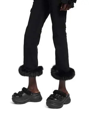 Balenciaga X Crocs Embellished Clogs - Black