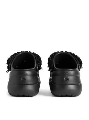 Balenciaga X Crocs Embellished Clogs - Black
