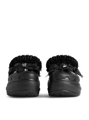 Balenciaga X Crocs Embellished Clogs - Black