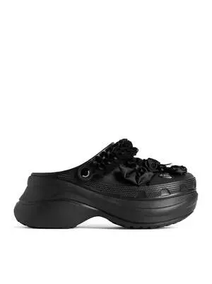 Balenciaga X Crocs Embellished Clogs - Black