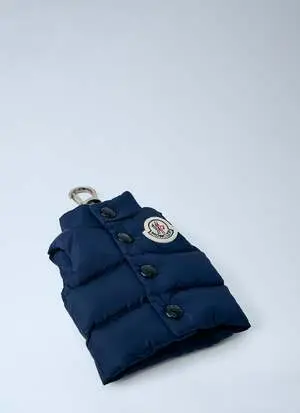 Moncler Miniature Puffer Vest Keyring - Blue
