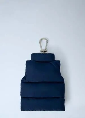 Moncler Miniature Puffer Vest Keyring - Blue